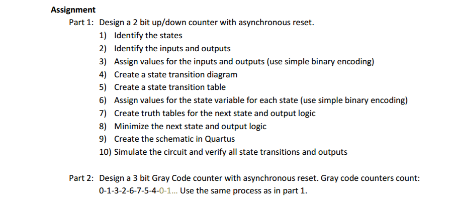 Solved Design a 2 bit up/down counter with asynchronous | Chegg.com