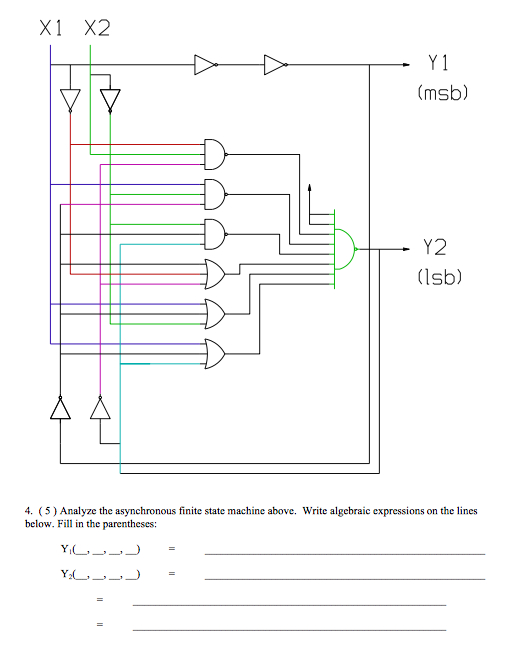 Solved Analyze The Asynchronous Finite State Machine Above