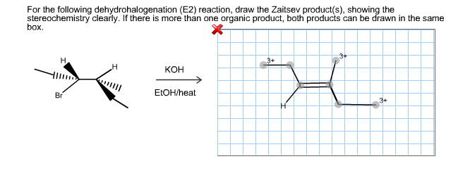 Solved For the following dehydrohalogenation (E2) reaction, | Chegg.com