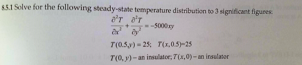 Solve for the following steady-state temperature | Chegg.com