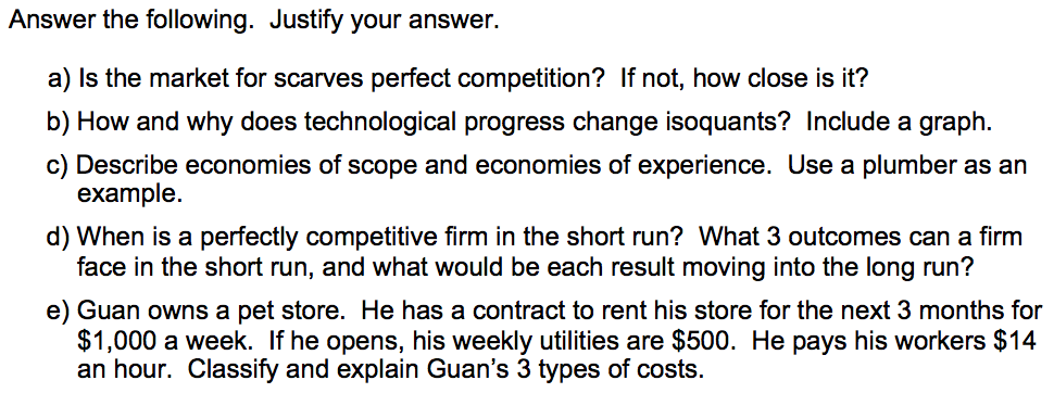 Solved Answer the following. Justify your answer. a) Is the | Chegg.com