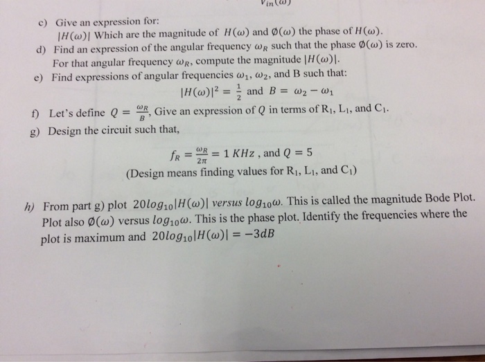 Solved Find expression of angular frequencies w1, w2, and B | Chegg.com