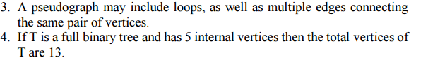 Solved A pseudograph may include loops, as well as multiple | Chegg.com
