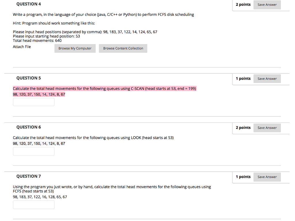 Solved QUESTION 1 1 points Save Answer Calculate the total | Chegg.com