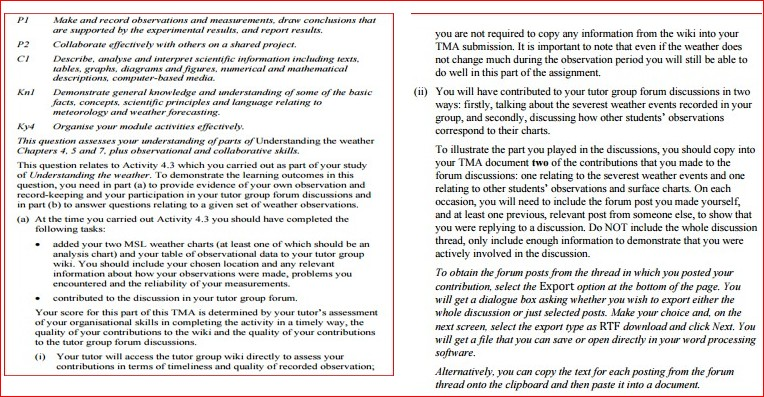 P1 Make and record observations and measurements, | Chegg.com