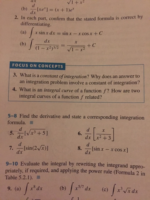 Solved In each part, confirm that the stated formula is | Chegg.com