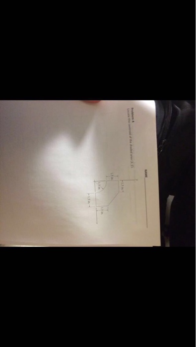 Solved Locate the centroid of the shaded area (x^OverBar, | Chegg.com
