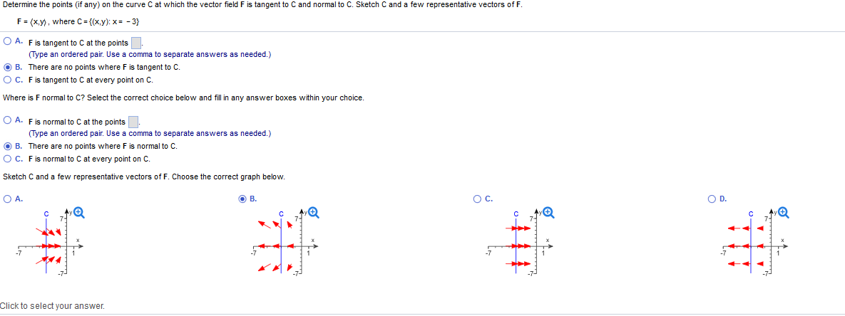 Solved Determine The Points If Any On The Curve C At Which