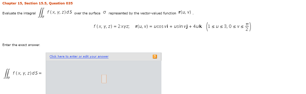 Solved Evaluate the integral integral integral_sigma f(X, Y, | Chegg.com