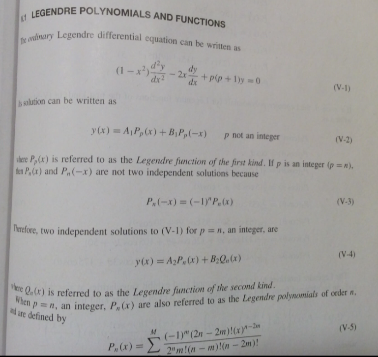 3.15. Justify that associated Legendre functions | Chegg.com