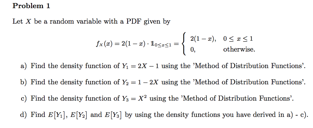 Solved Let X be a random variable with a PDF given by fx (x) | Chegg.com