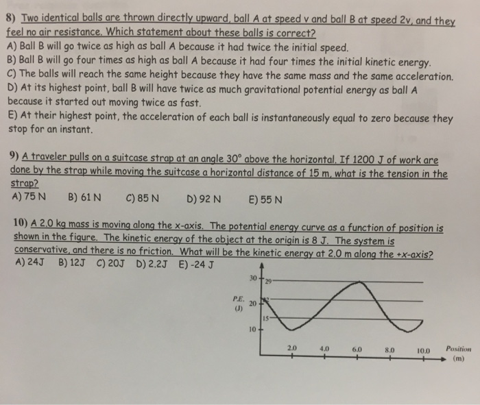Solved Two identical balls are thrown directly upward, boll | Chegg.com