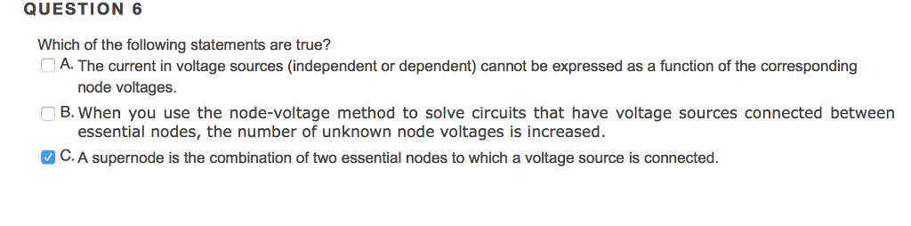 Solved QUESTION 6 Which of the following statements are | Chegg.com
