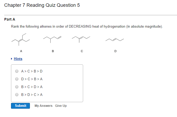 Solved Chapter 7 Reading Quiz Question 5 Part A Rank the | Chegg.com