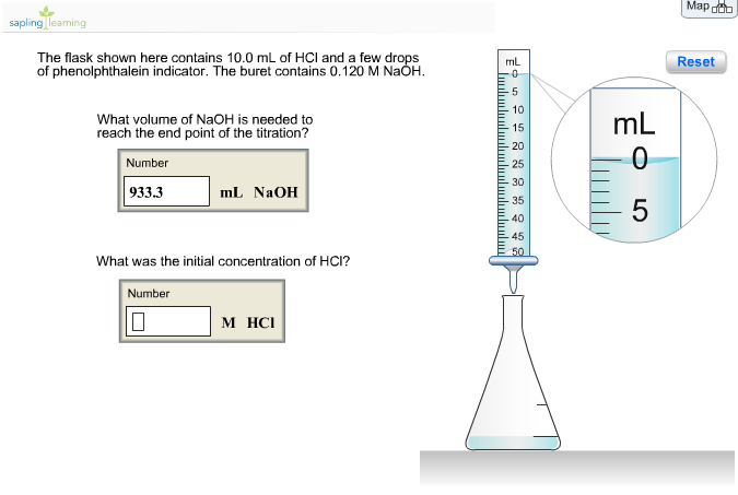Solved: Pling The Flask Shown Here Contains 10.0 ML Of HCl... | Chegg.com