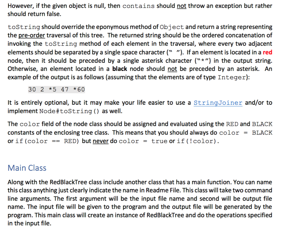 Solved The task of this project is to implement in Java a | Chegg.com