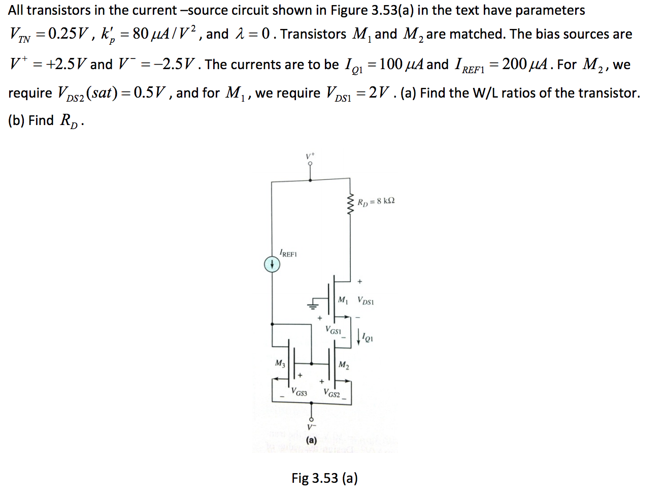 Solved All transistors in the current -source circuit shown | Chegg.com