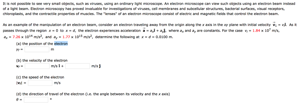 Solved It is not possible to see very small objects, such as | Chegg.com