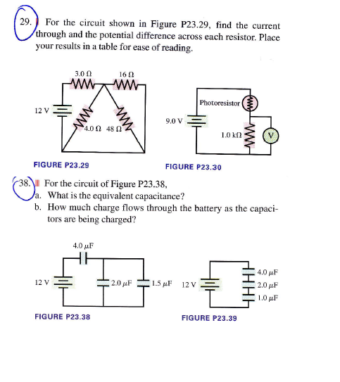 Solved For the circuit shown in Figure P23.29, find the | Chegg.com