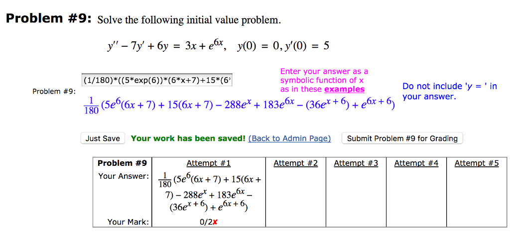 Solved Solve the following initial value problem. y" - 7y' | Chegg.com