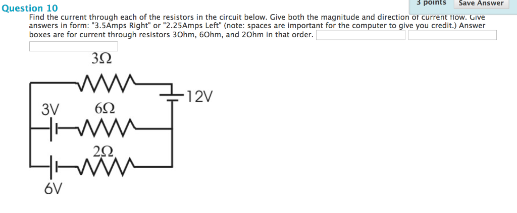 Solved Find the current through each of the resistors in the | Chegg.com