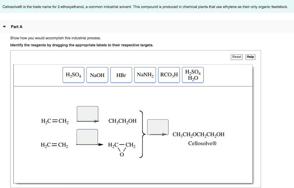 Solved Cellosolve® is the trade name for 2-ethoxyethanol, a | Chegg.com