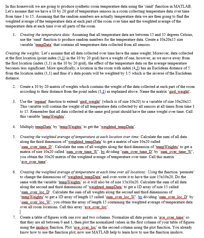 Solved In this homework we are going to produce synthetic | Chegg.com