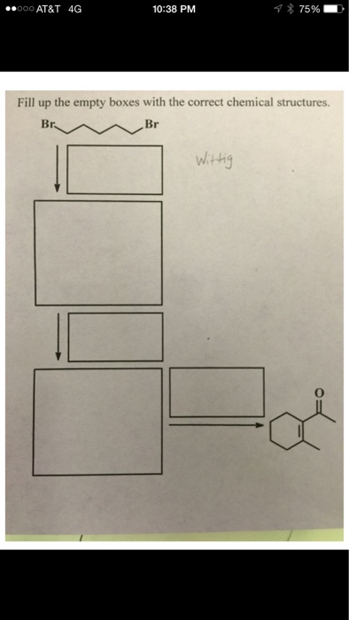 Solved Fill up the empty boxes with the correct chemical | Chegg.com