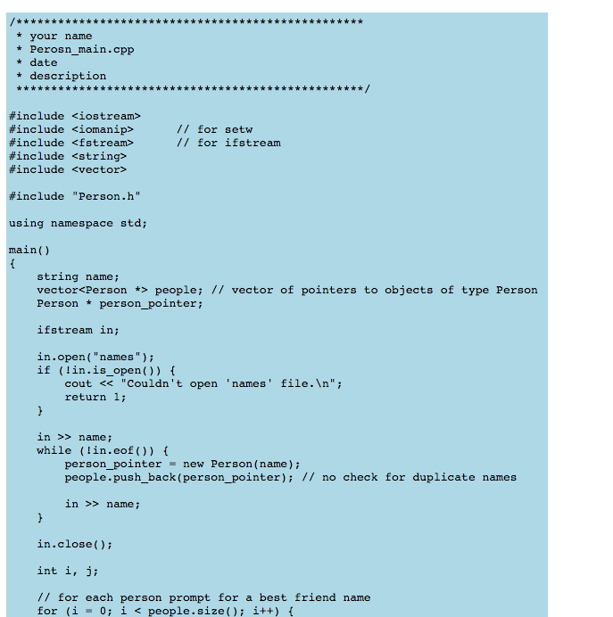 CSE 202 Lab 4: Classes, Vectors, and Pointers 1. | Chegg.com