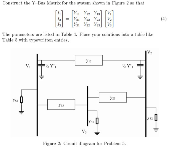 Solved Construct the Y-Bus Matrix for the system shown in | Chegg.com