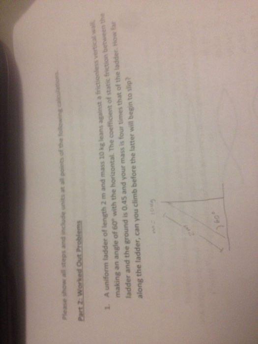 Solved Please show all steps and include units at all points | Chegg.com