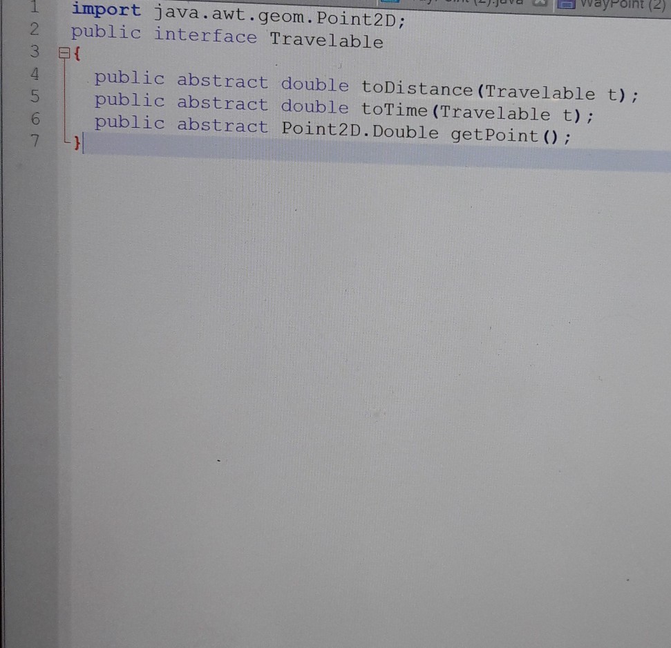We have already created the Waypoint class and the | Chegg.com