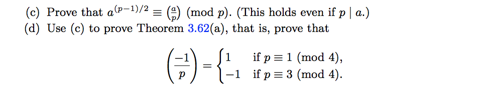 Solved 3.37. Let p be an odd prime and let a be an integer | Chegg.com