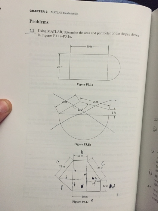 Using MATLAB, determine the area and perimeter of the | Chegg.com