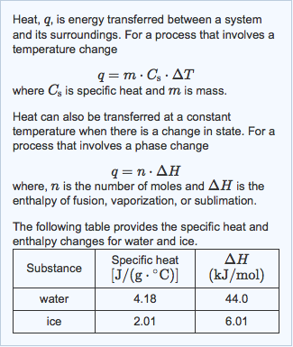 Solved Heat, q, is energy transferred between a system and | Chegg.com