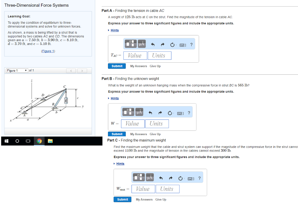 Solved Three-Dimensional Force Systems Learning Goal: To | Chegg.com Solved Three-Dimensional Force Systems Learning Goal: To | Chegg.com