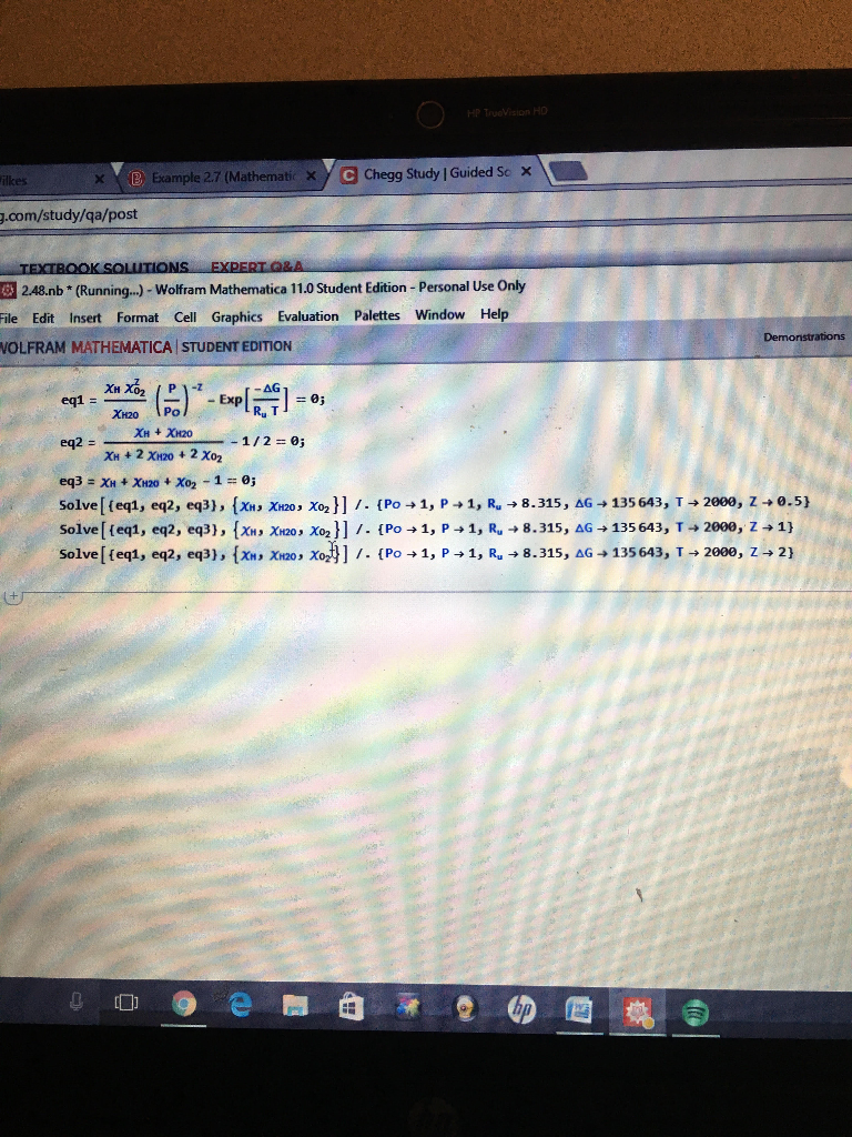 Calculate the equilibrium composition for the for | Chegg.com