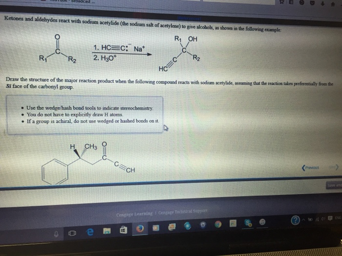 Solved Ketones and aldehydes react with sodium acetylide | Chegg.com