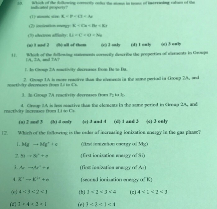 Solved Which of the following statements erectly describe | Chegg.com