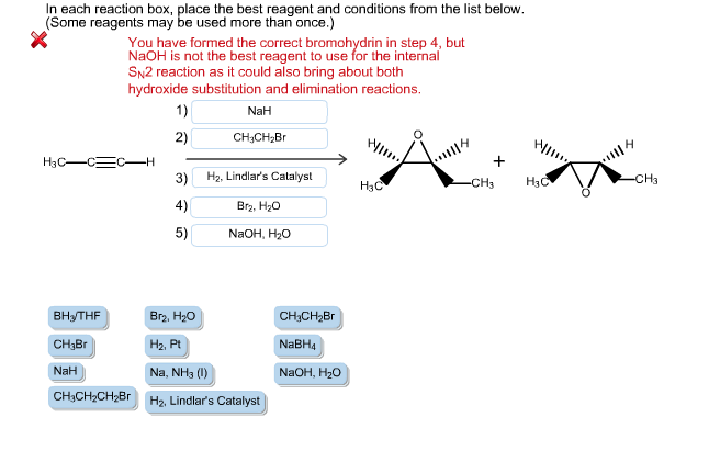 Solved In each reaction box, place the best reagent and | Chegg.com