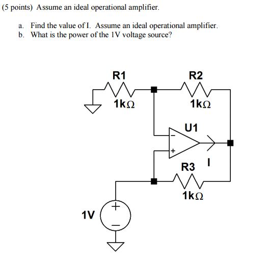 Solved Assume an ideal operational amplifier. a. Find the | Chegg.com