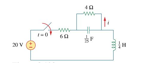 Solved For the circuit shown, find i(t) for t>0 | Chegg.com