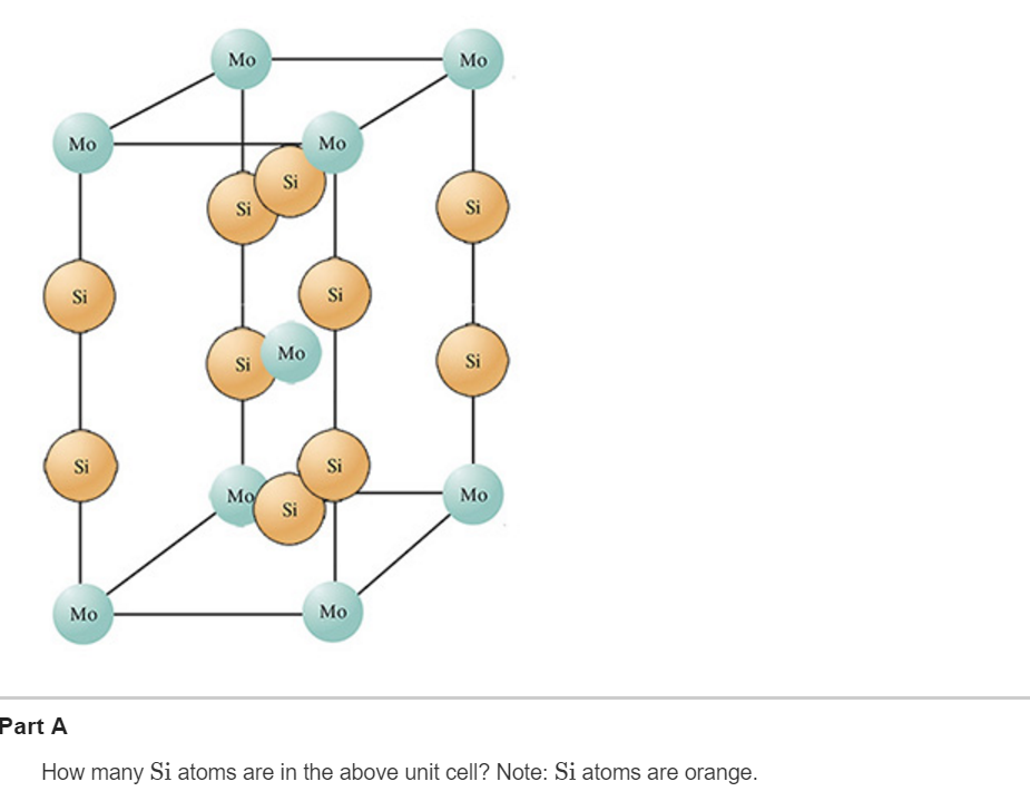 Solved How many Si atoms are in the above unit cell? Note: | Chegg.com