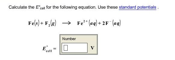 Solved Calculate The E Degree Cell For The Following