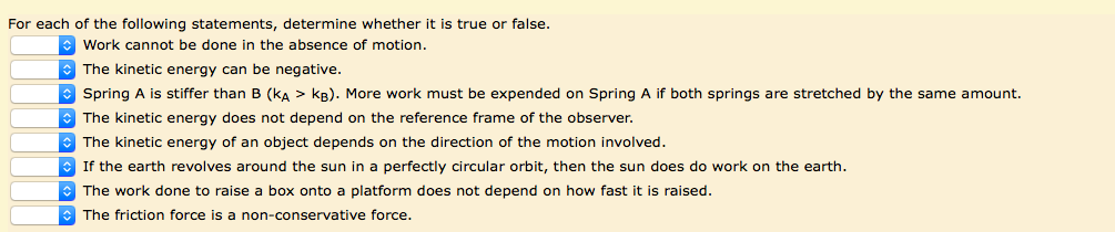 Solved For each of the following statements, determine | Chegg.com