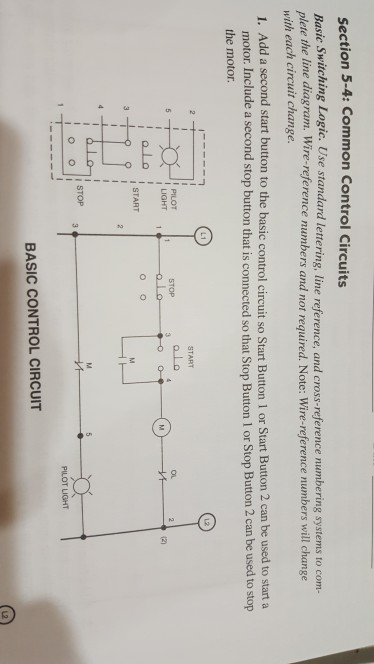 Solved Section 5-4: Common Control Circuits Basic Switching | Chegg.com