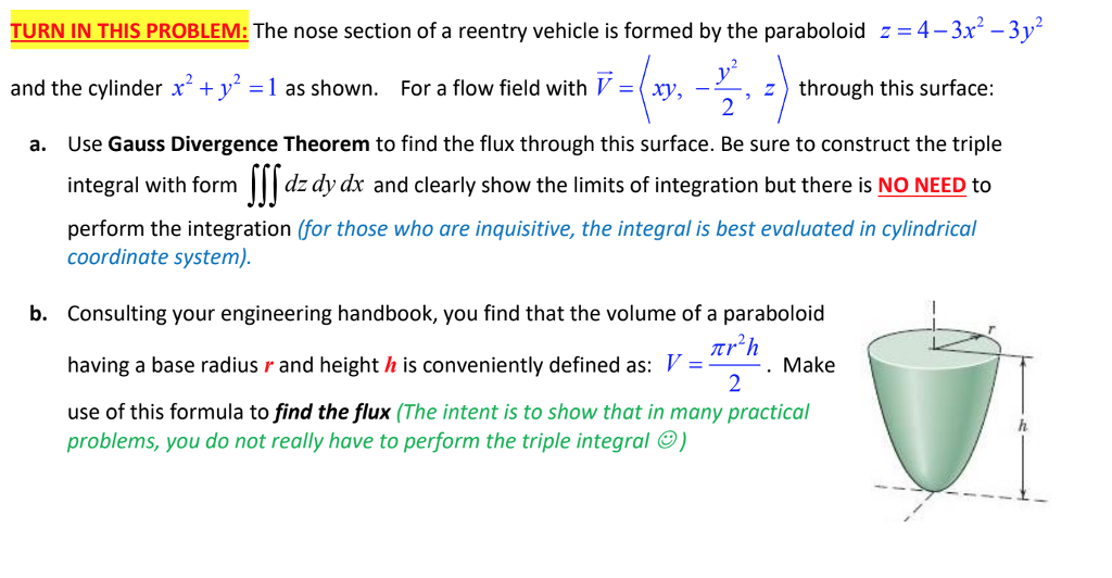 Solved TURNINTHISPROBLEM? The nose section of a reentry | Chegg.com
