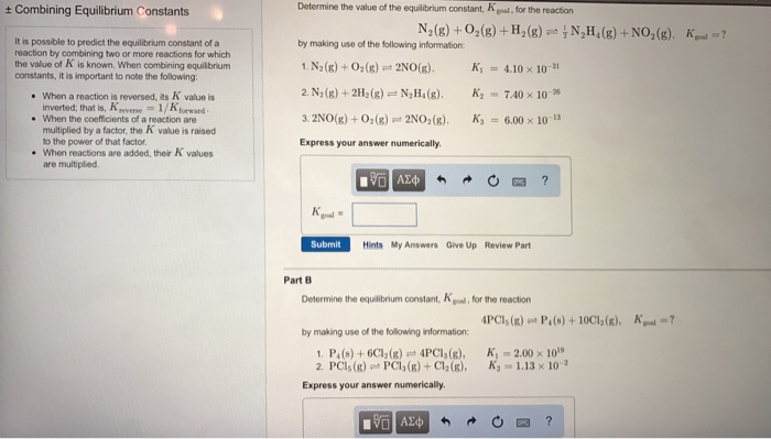 Solved It is possible to predict the equilibrium constant of | Chegg.com