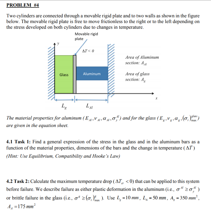 Solved PROBLEM #4 Two cylinders are connected through a | Chegg.com
