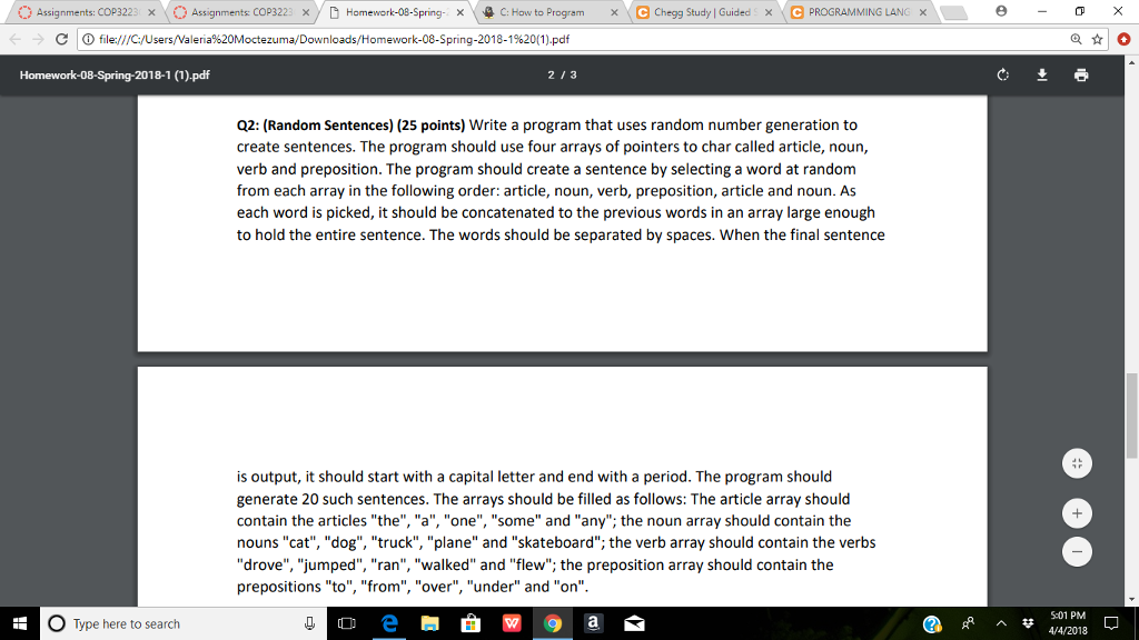 Solved PROGRAMMING LANGUAGE C You are now allowed to use | Chegg.com